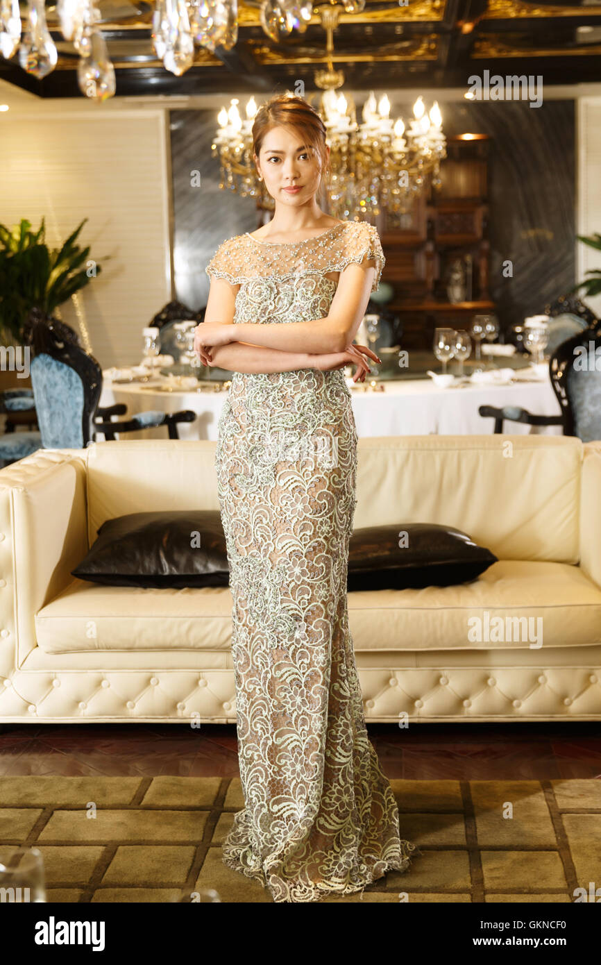 Elegant young woman Stock Photo - Alamy