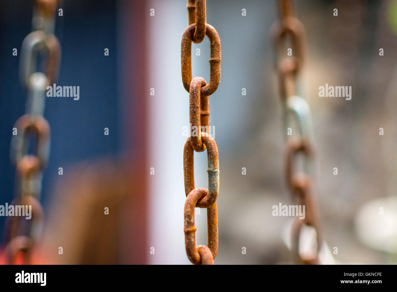 old iron chain which is corroded Stock Photo - Alamy