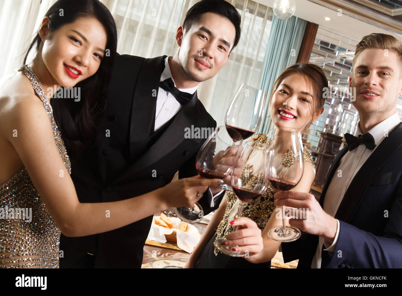 Upper class family gathering hi-res stock photography and images - Alamy