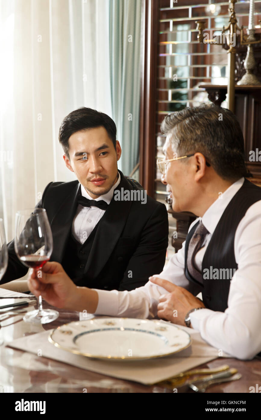 Business people dinner Stock Photo - Alamy