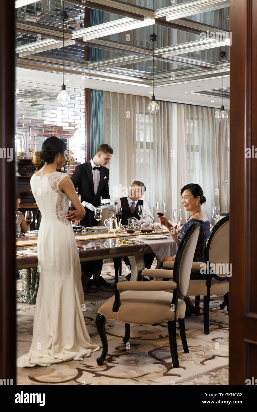 Business people dinner Stock Photo - Alamy
