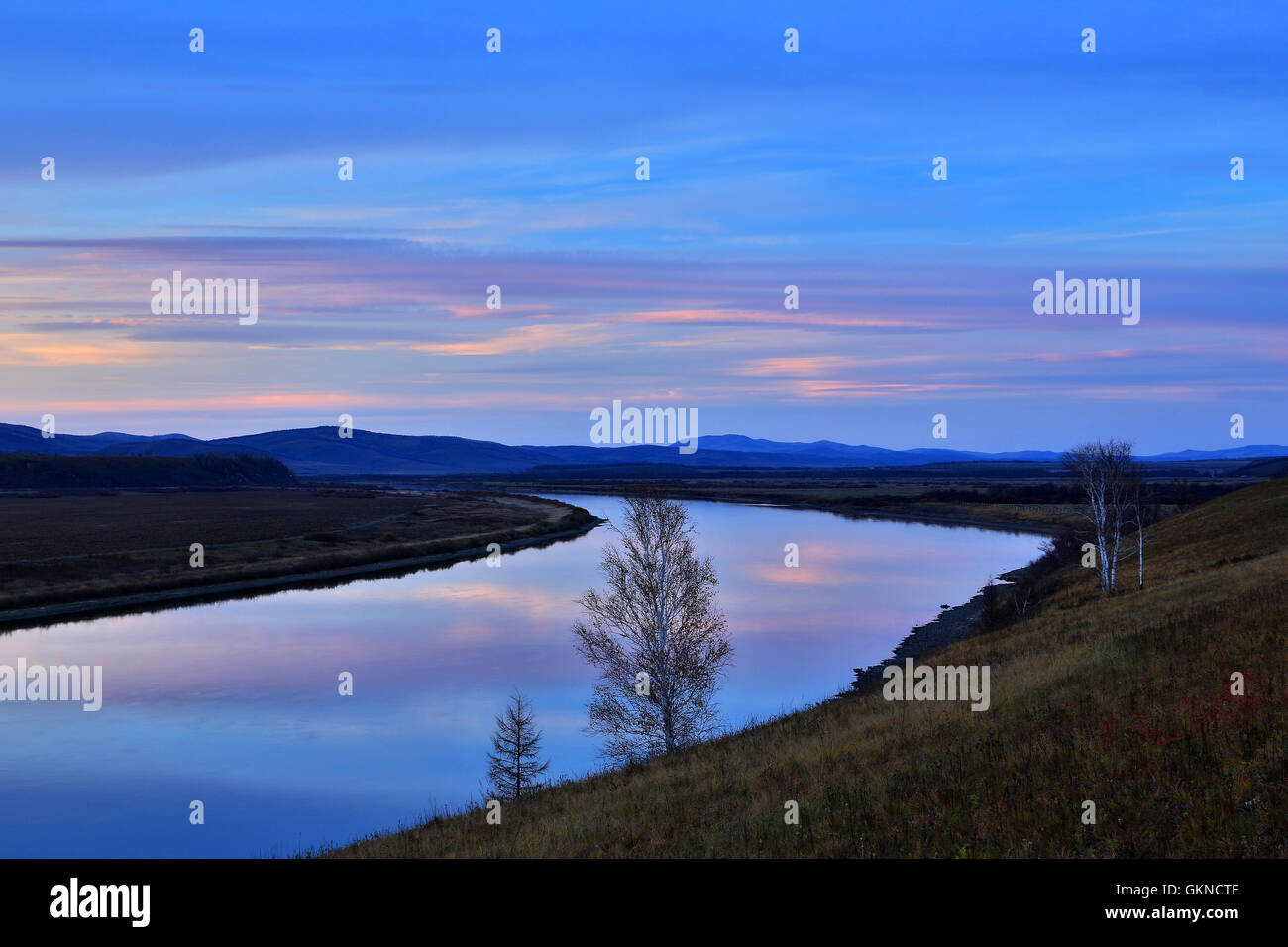 Eergu'Na River in Hulun Buir, Inner Mongolia Stock Photo - Alamy