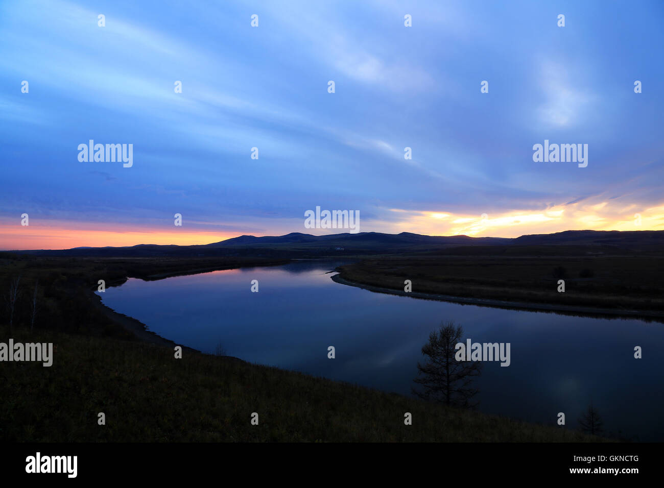 Eergu'Na River in Hulun Buir, Inner Mongolia Stock Photo - Alamy