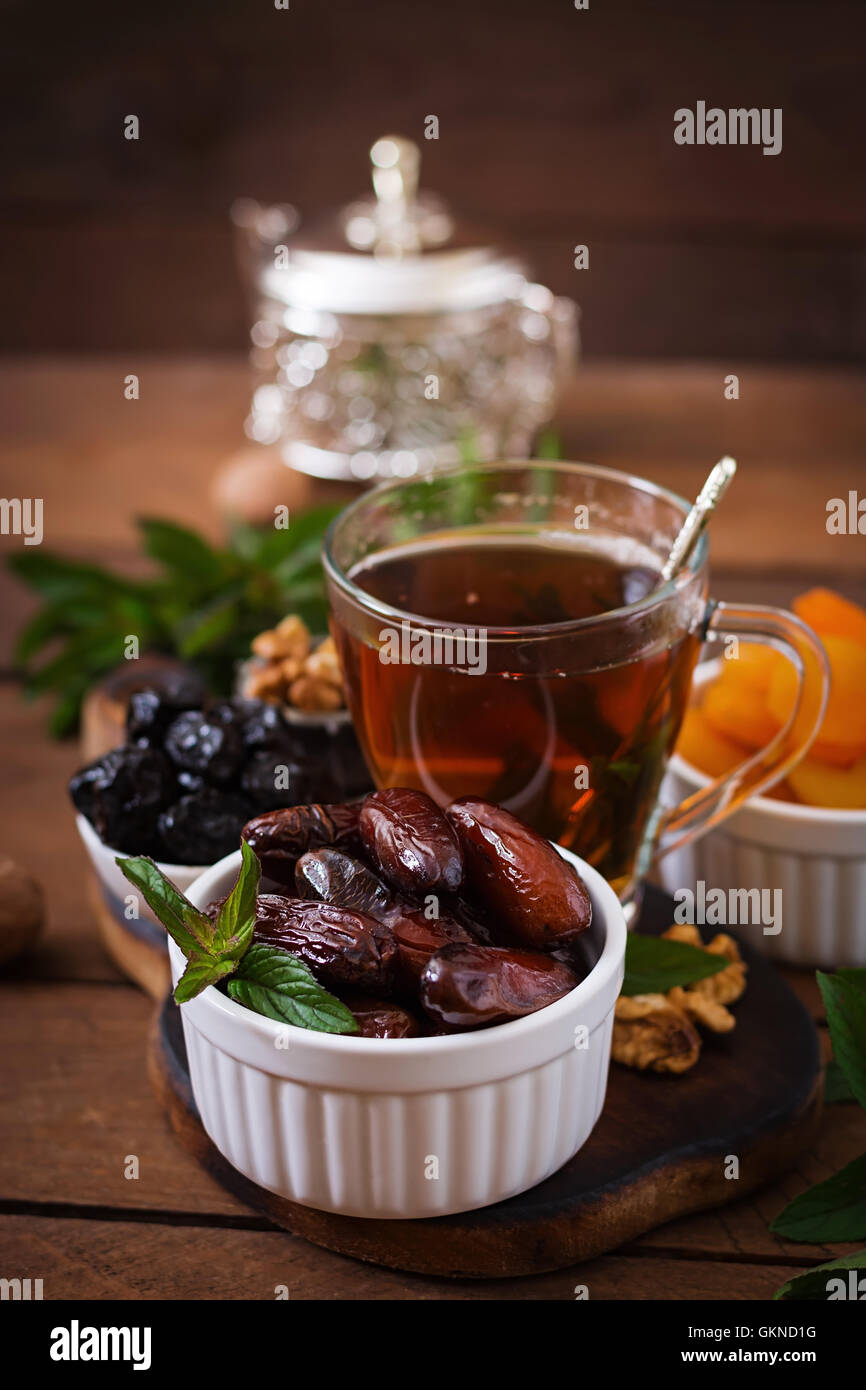 Mix dried fruits (date palm fruits, prunes, dried apricots, raisins ...