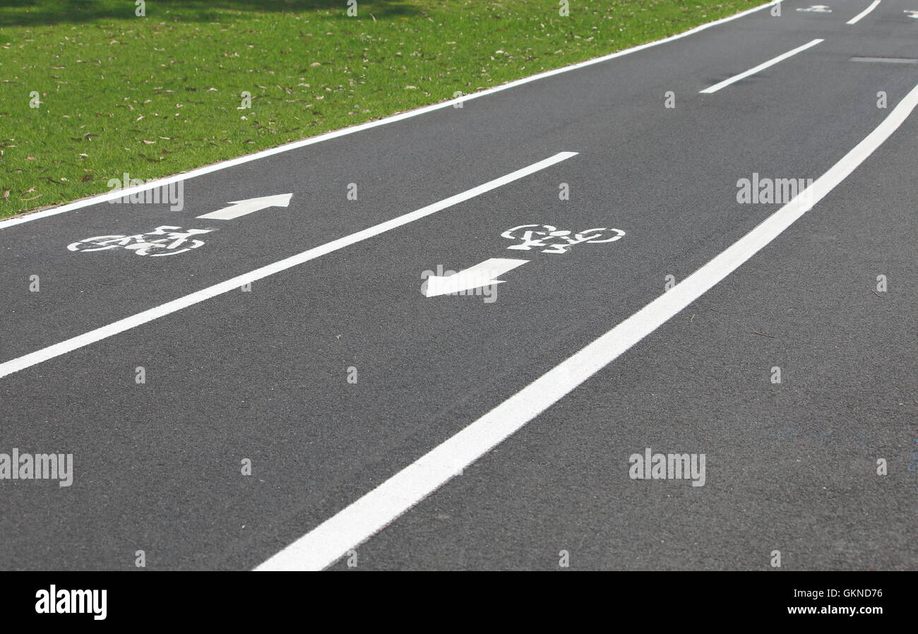 Bicycle lane hi-res stock photography and images - Alamy