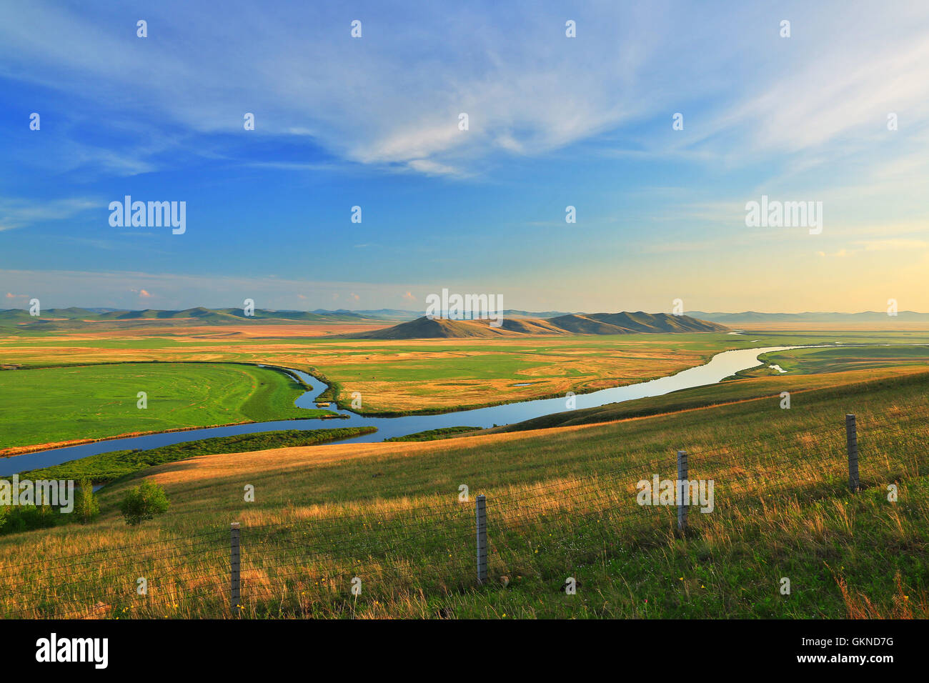 Hulun Buir Eergu'Na Inner Mongolia river scenery Stock Photo - Alamy