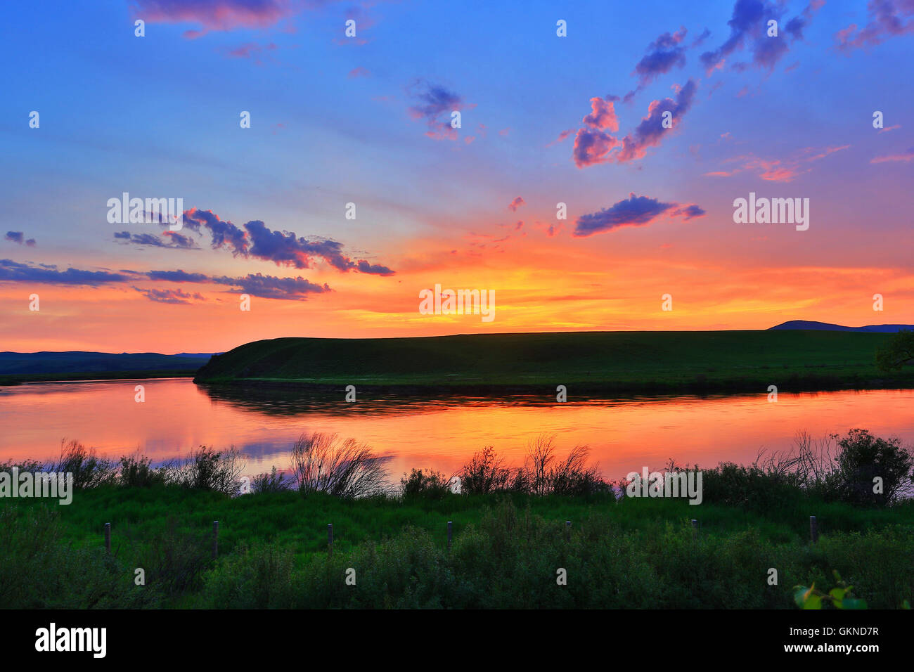 Hulun Buir Eergu'Na Inner Mongolia river scenery Stock Photo - Alamy