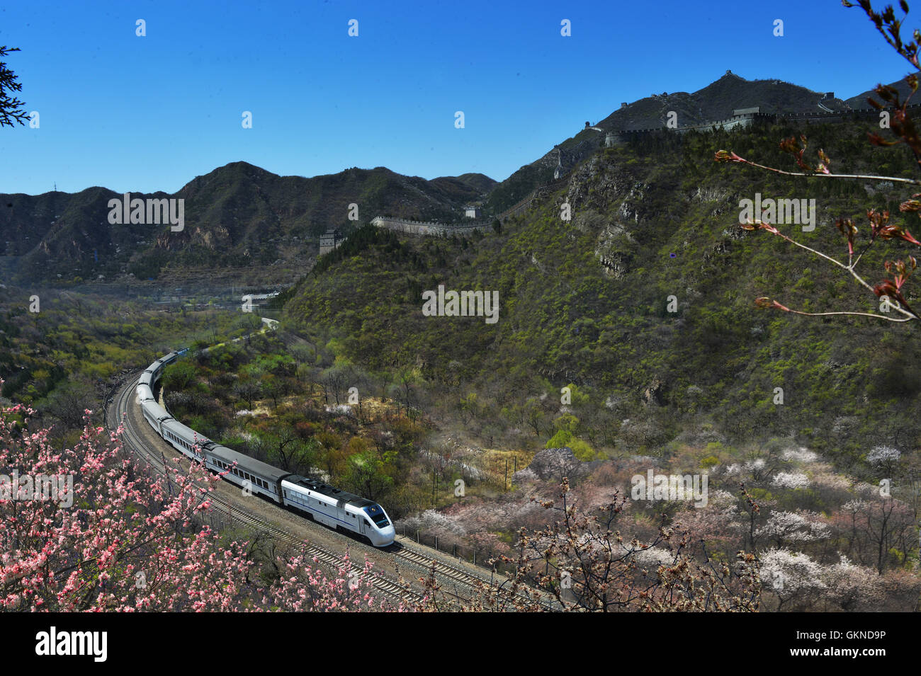 Train bound for spring Stock Photo - Alamy
