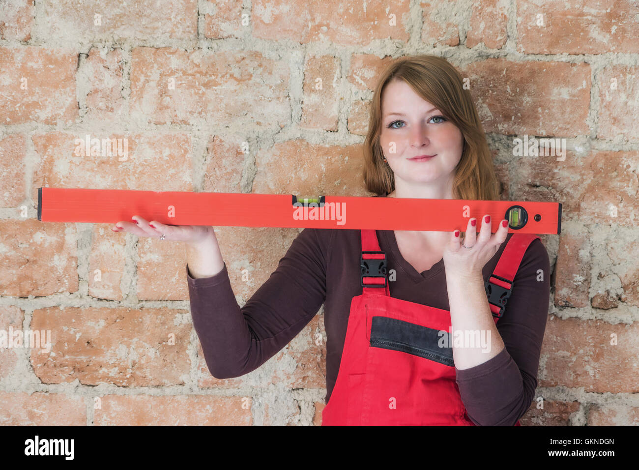 Spirit level bricks hi-res stock photography and images - Alamy