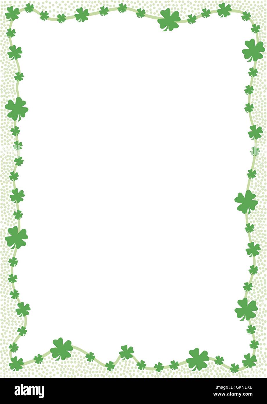 Green leaf edge Stock Vector Images - Alamy