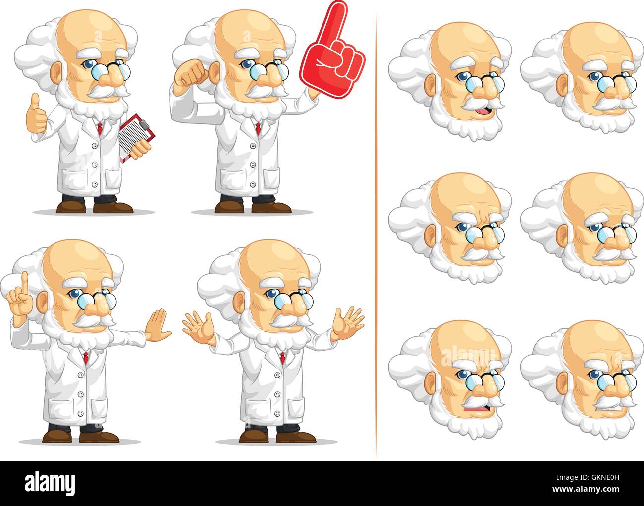 Middle old doctor Stock Vector Images - Alamy