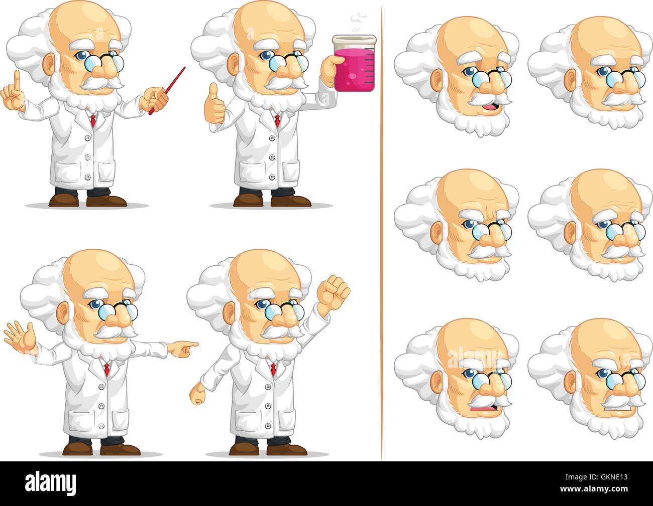 Cartoon scientist holding stick hi-res stock photography and images - Alamy
