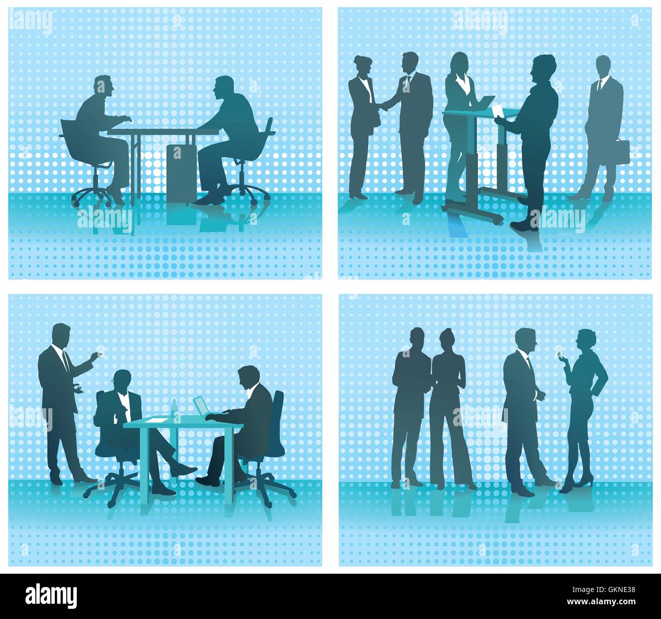 Office scenes Stock Vector Images - Alamy