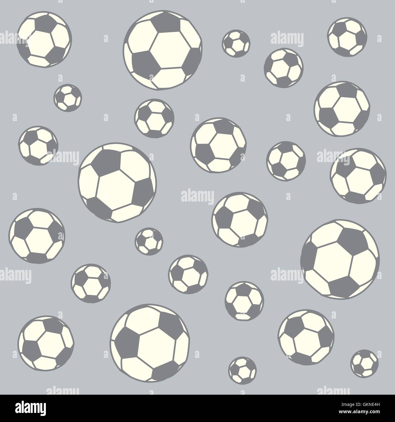 Nice picture of colorful football balls on a color background Stock ...