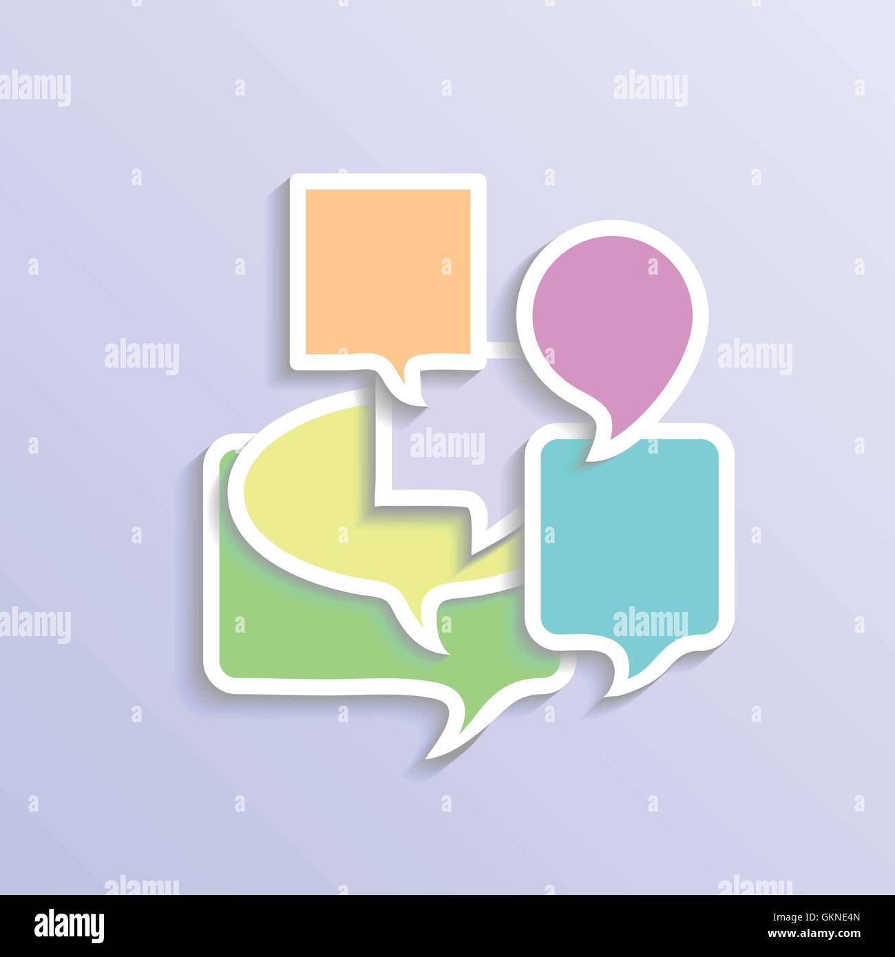 Empty talk boxes Stock Vector Images - Alamy
