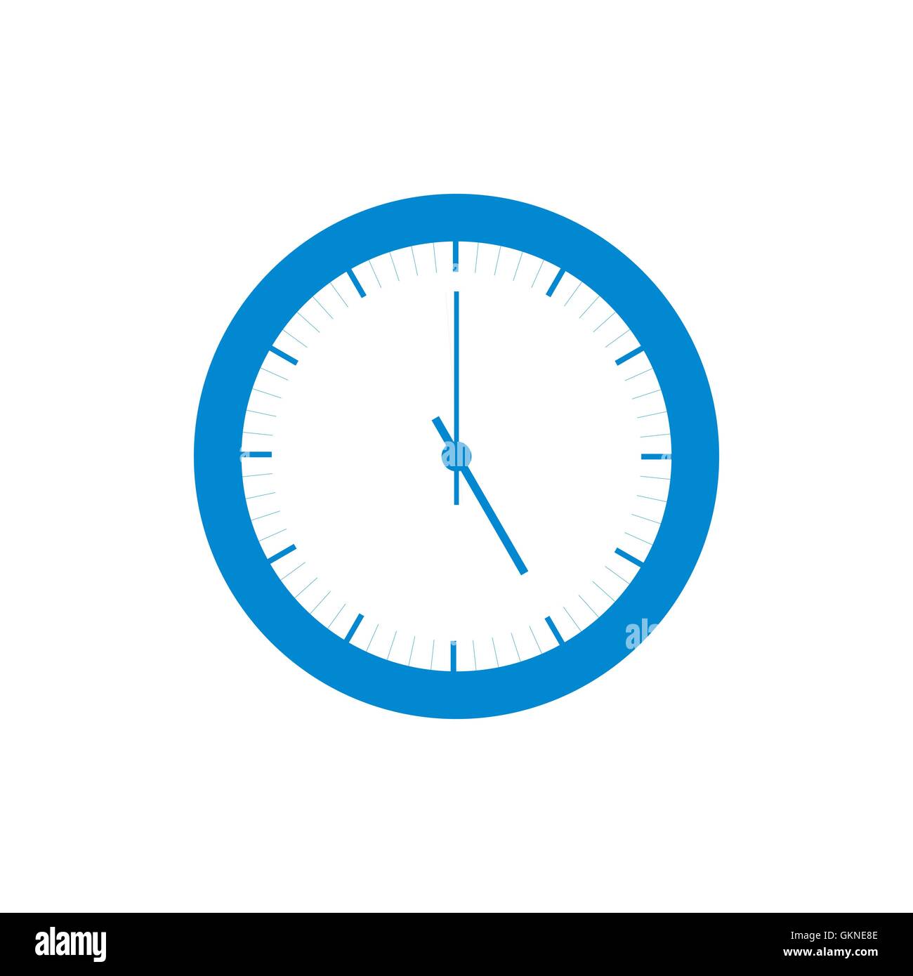 Stylized icon of colored clock on a white background Stock Vector Image ...
