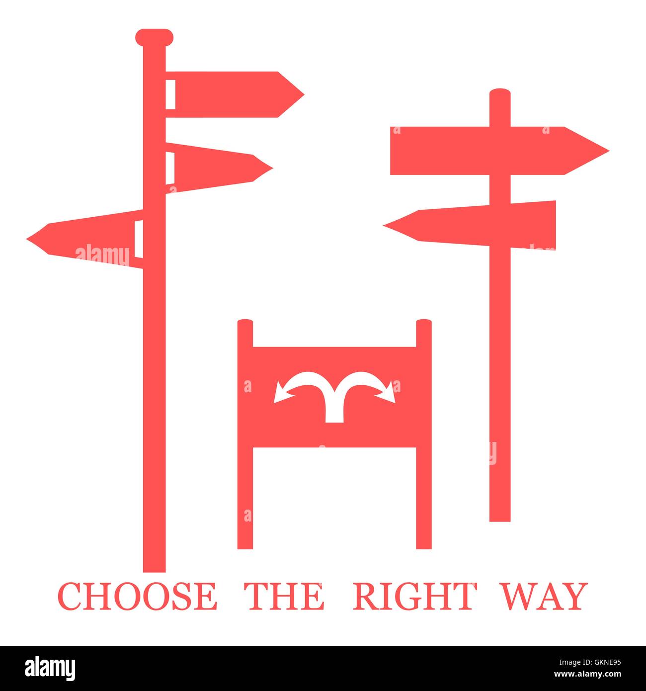 Set Of Road Signs Stock Vector Images - Alamy