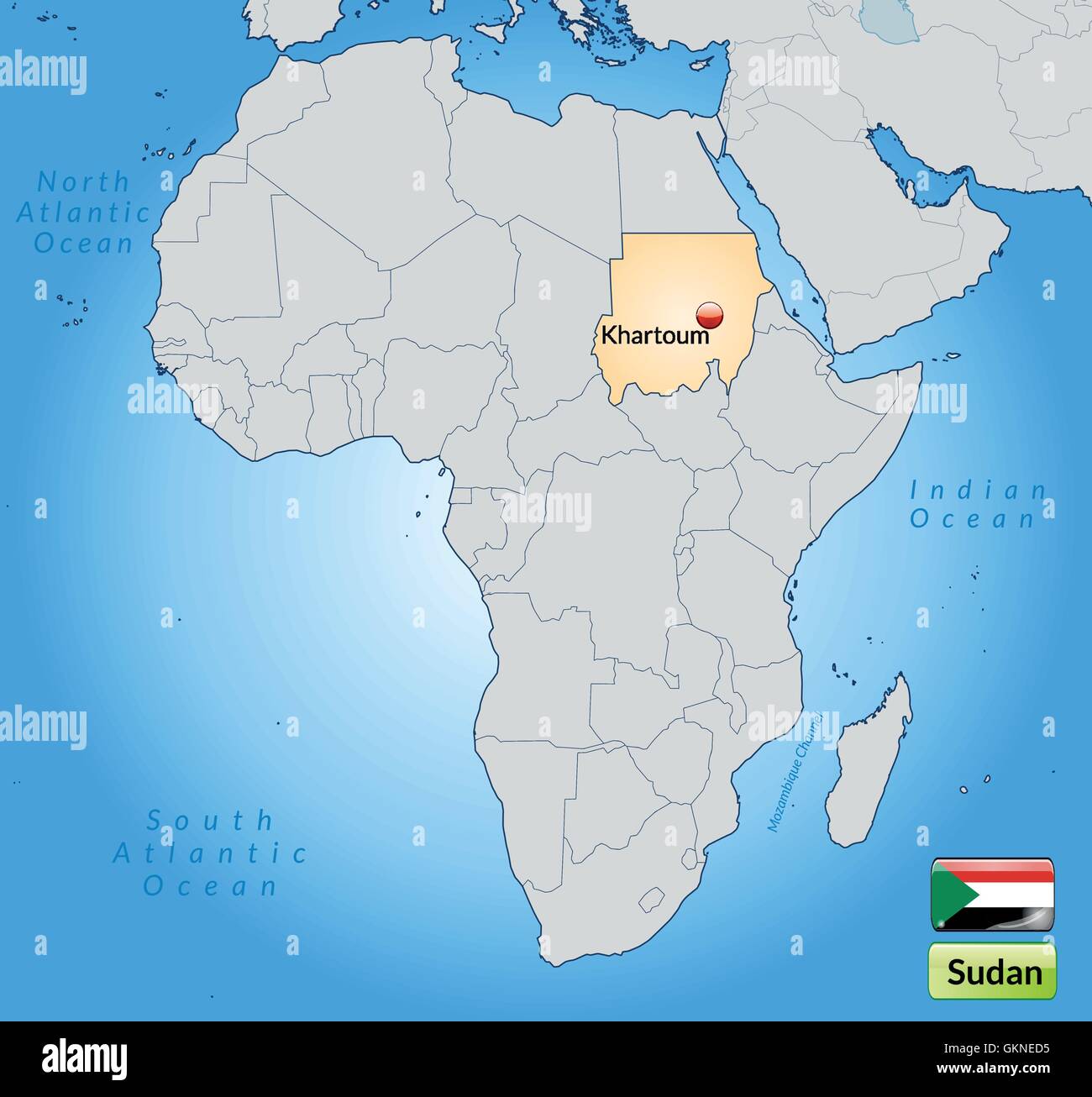 Geographic map sudan Stock Vector Images - Alamy