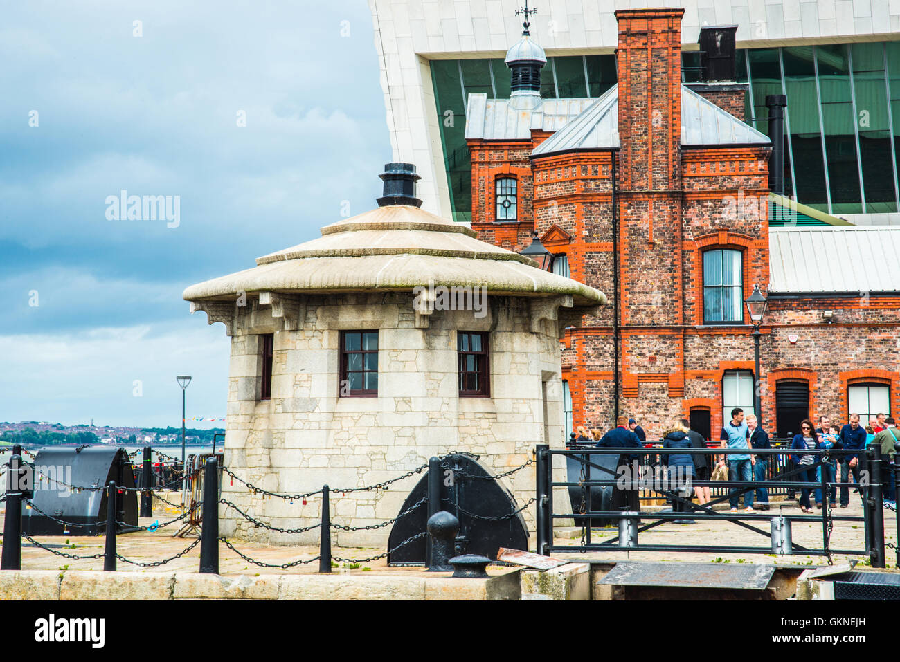 the old lighthouse Pump house Liverpool England Ray Boswell Stock Photo ...