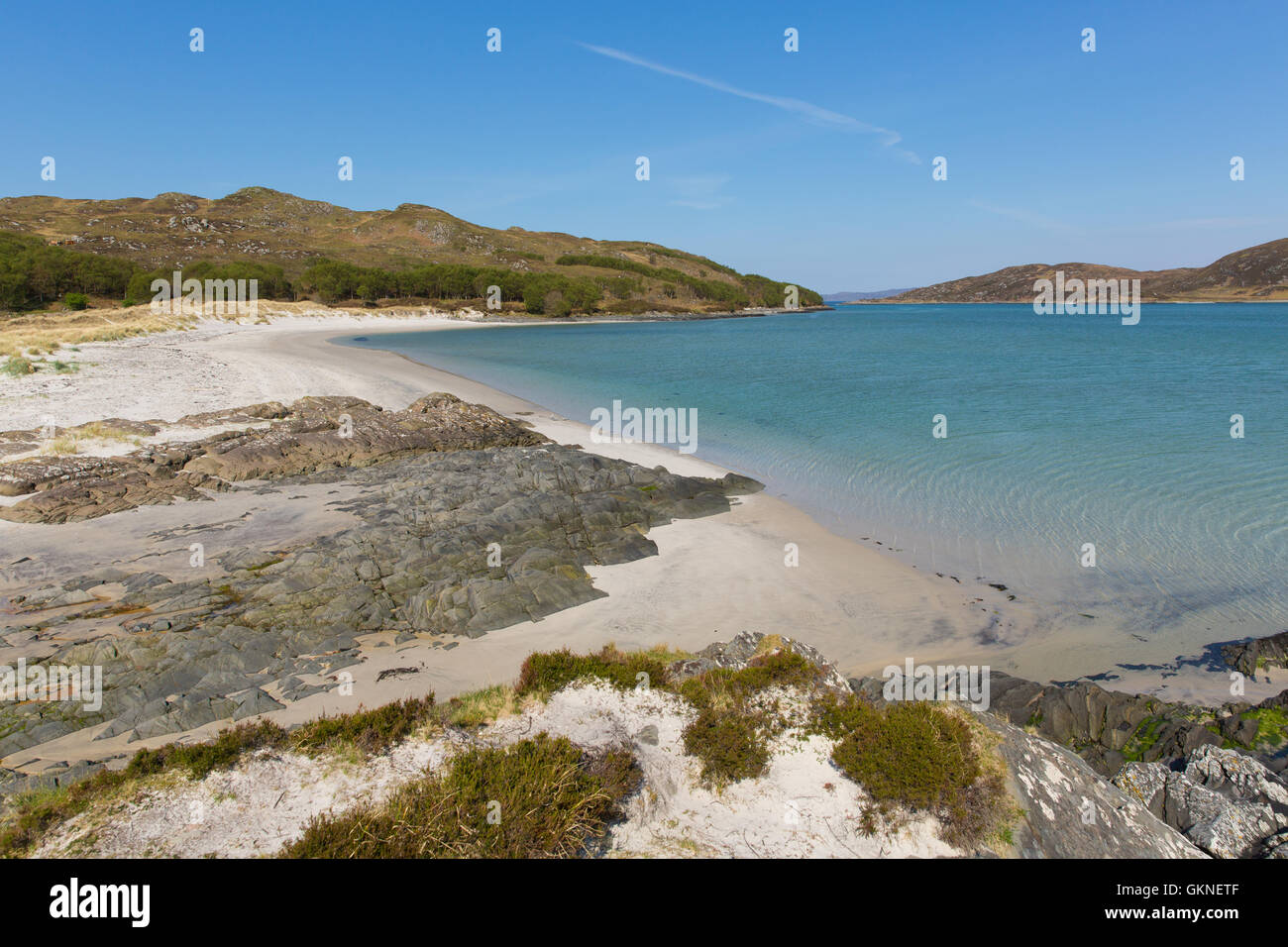 Morar bay Scotland UK beautiful coast destination located south of ...