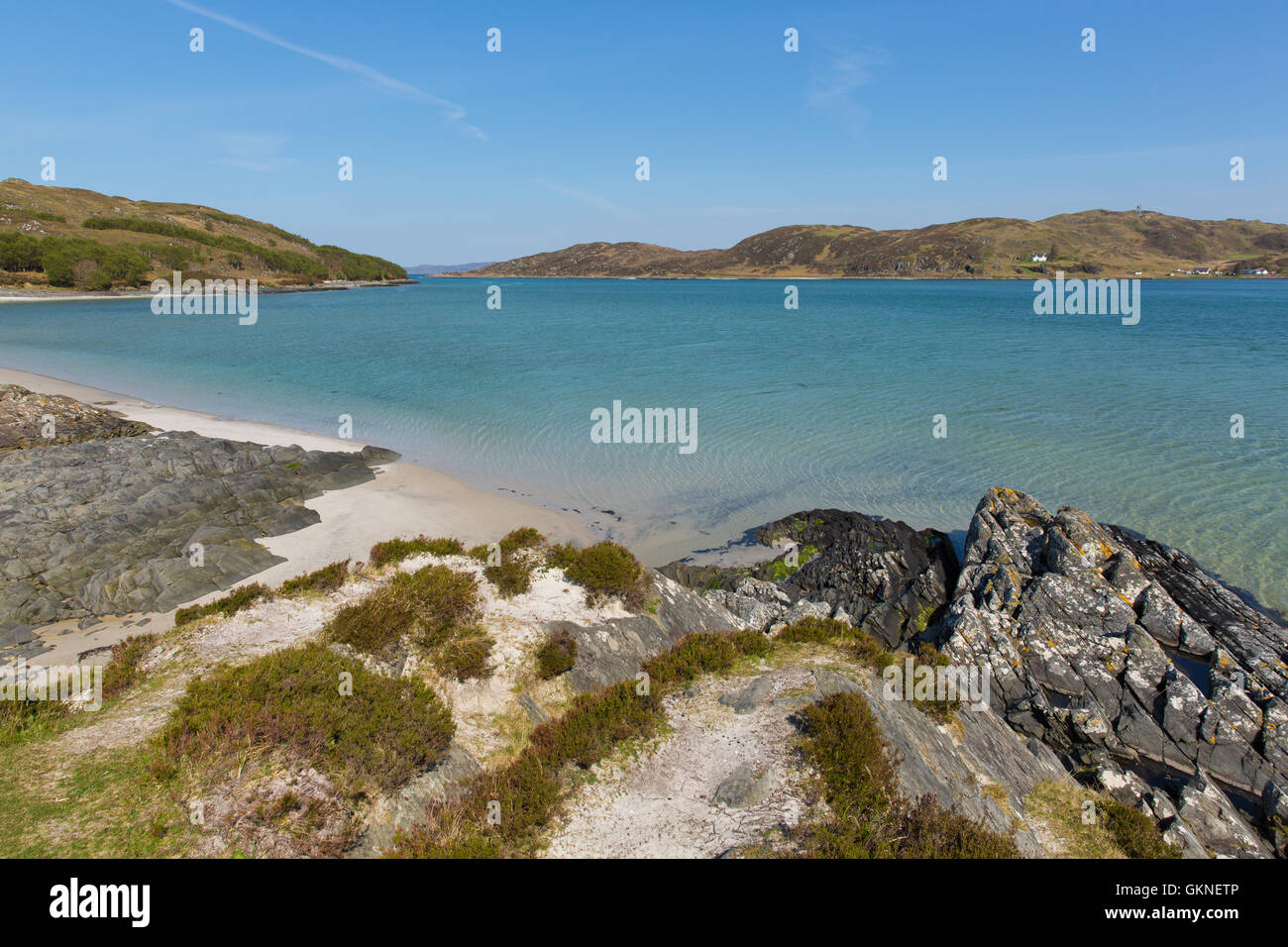 Morar bay Scotland UK beautiful coast destination located south of ...