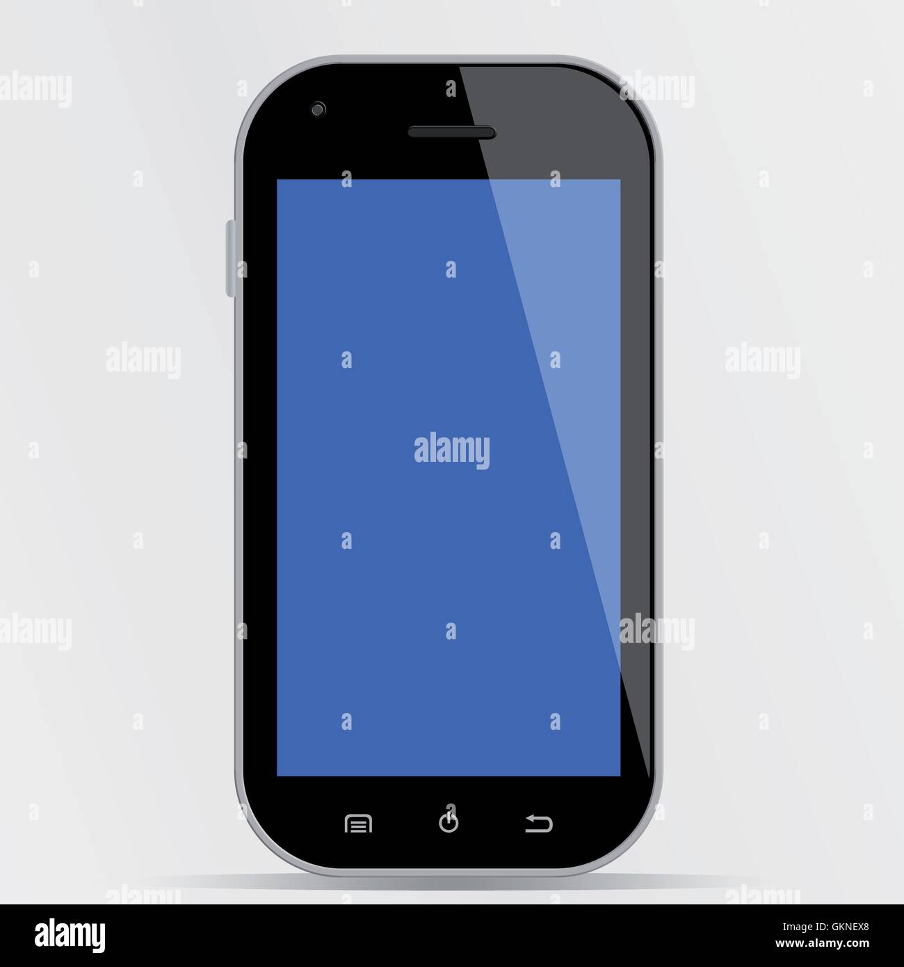 smartphone with a blue screen Stock Vector Image & Art - Alamy