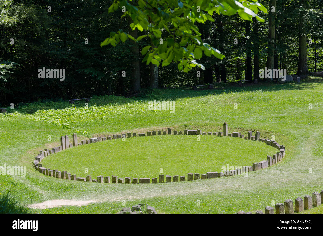 Ruins of Dacian fortress Sarmisegetusa Regia Stock Photo - Alamy