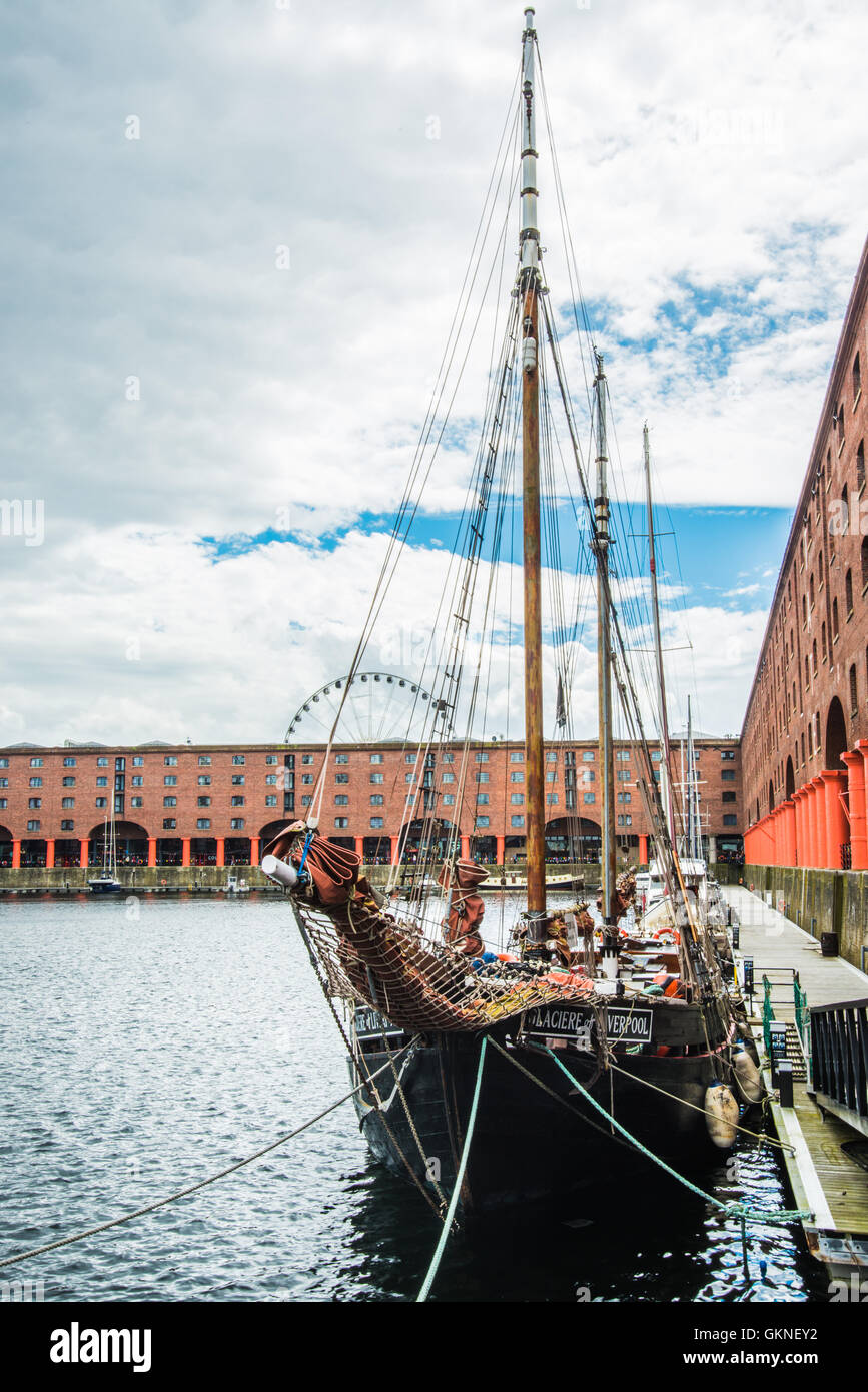 Old Ship At Liverpool Docks