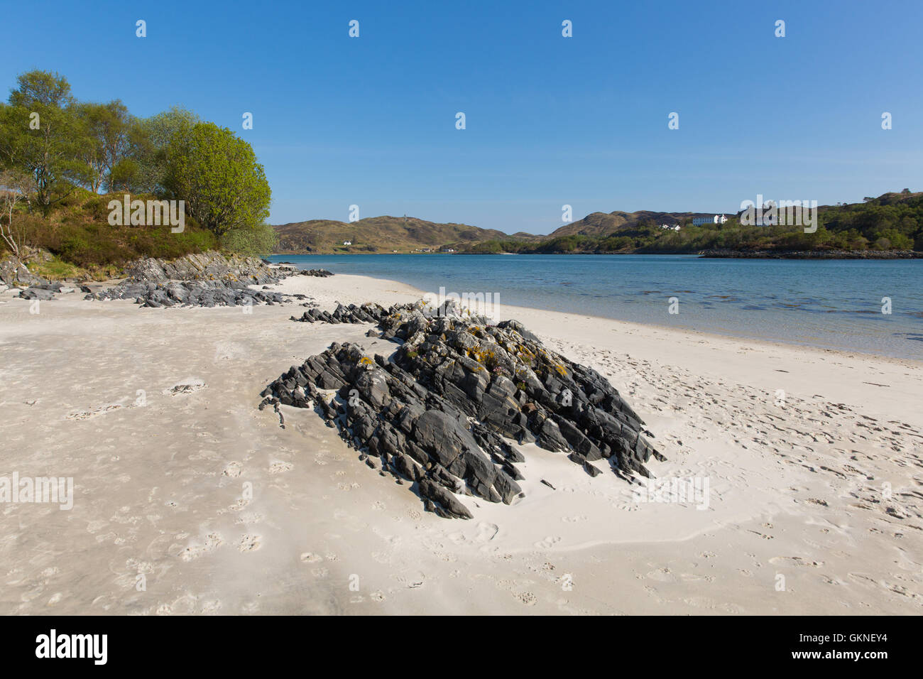 Silver Sands of Morar beautiful beach in Scotland uk white sandy ...