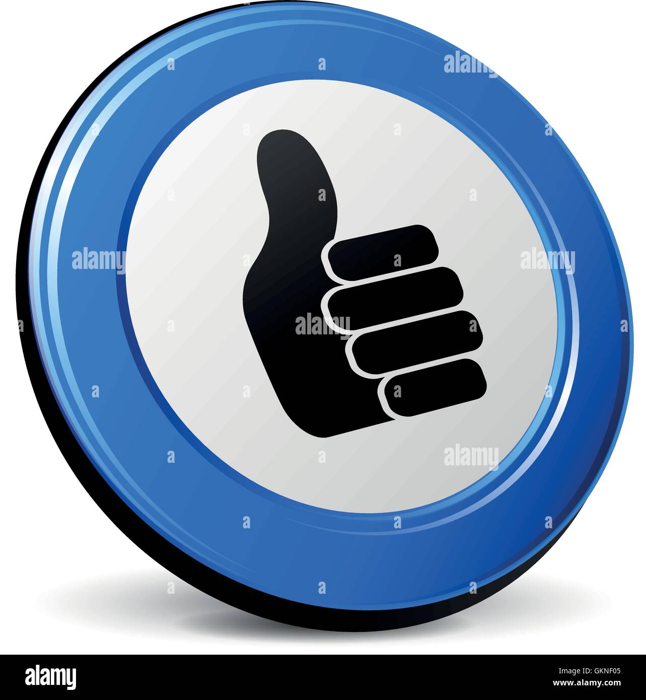 ok up on icon vector thumbs thumb design hand blue ok isolated black ...