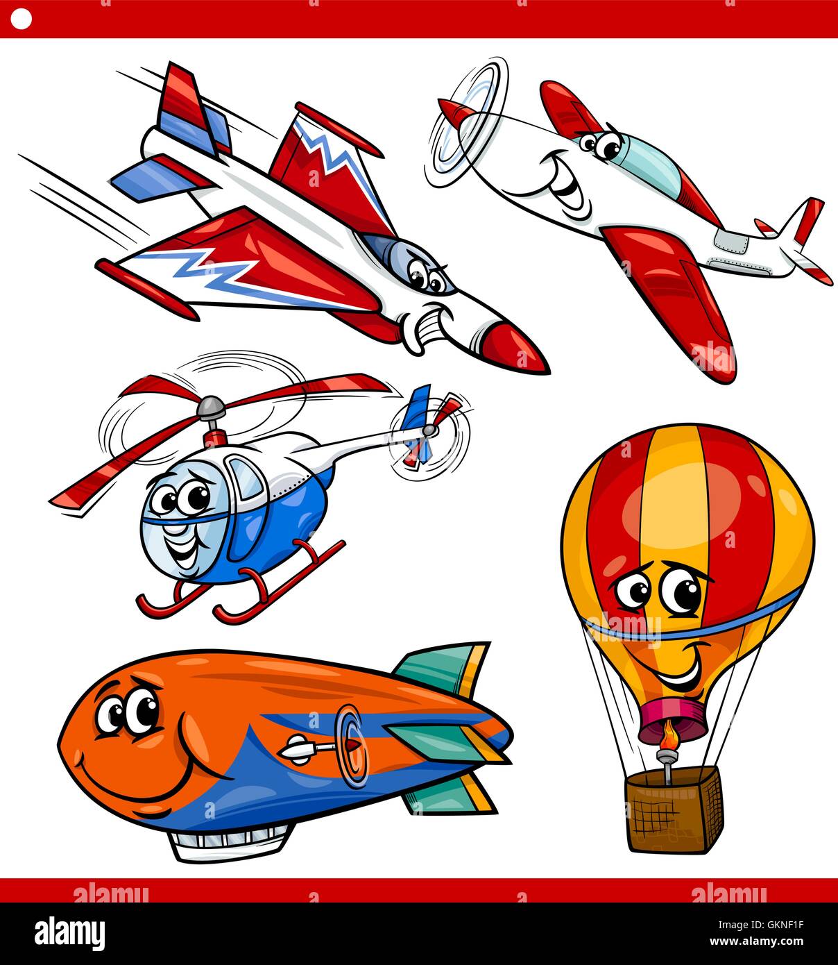 Cartoon illustration funny jet fighter High Resolution Stock ...