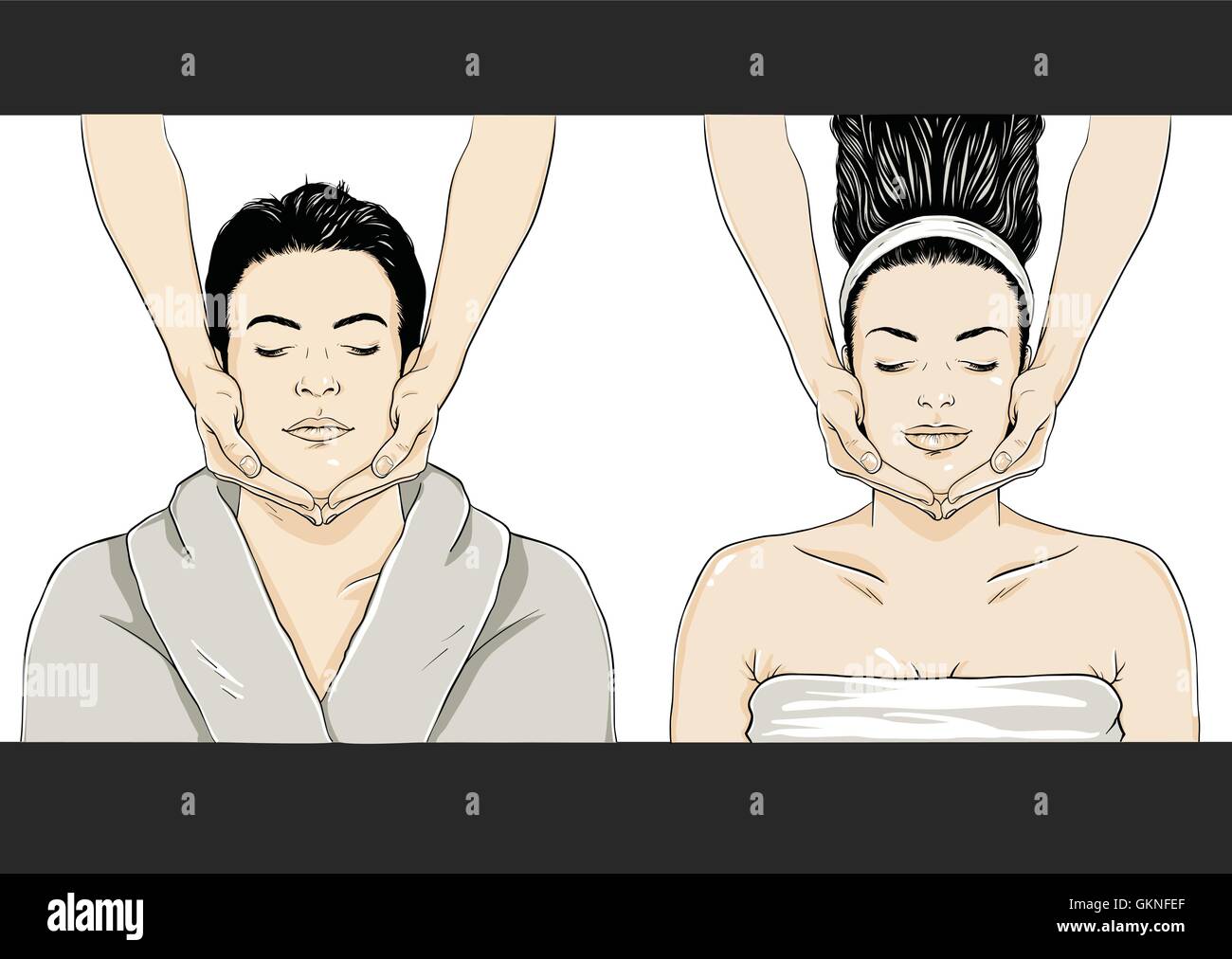 woman hand hands health treatment massage therapy beauty man woman hand ...