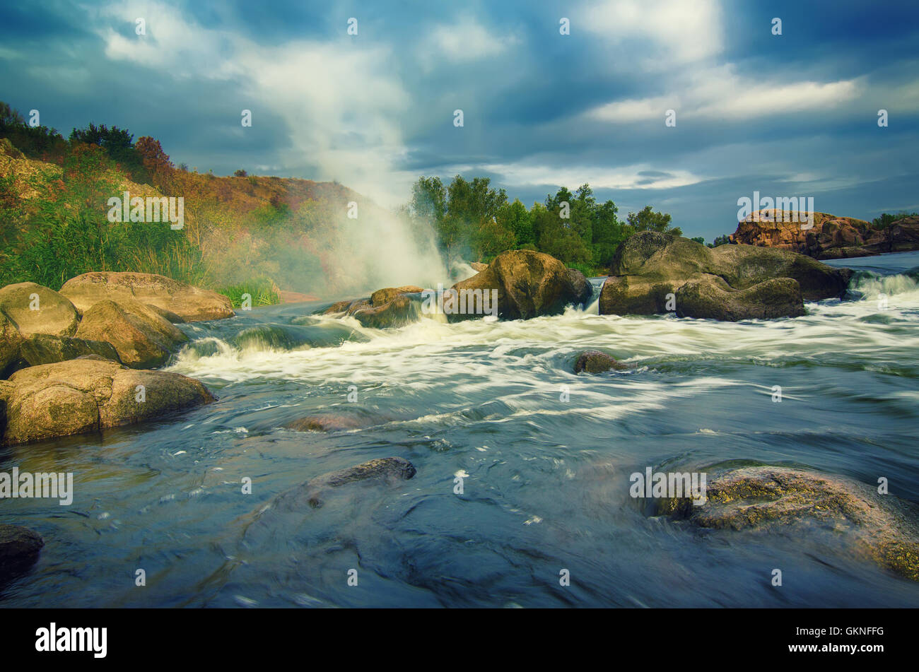 Mountain fast stream Stock Photo - Alamy