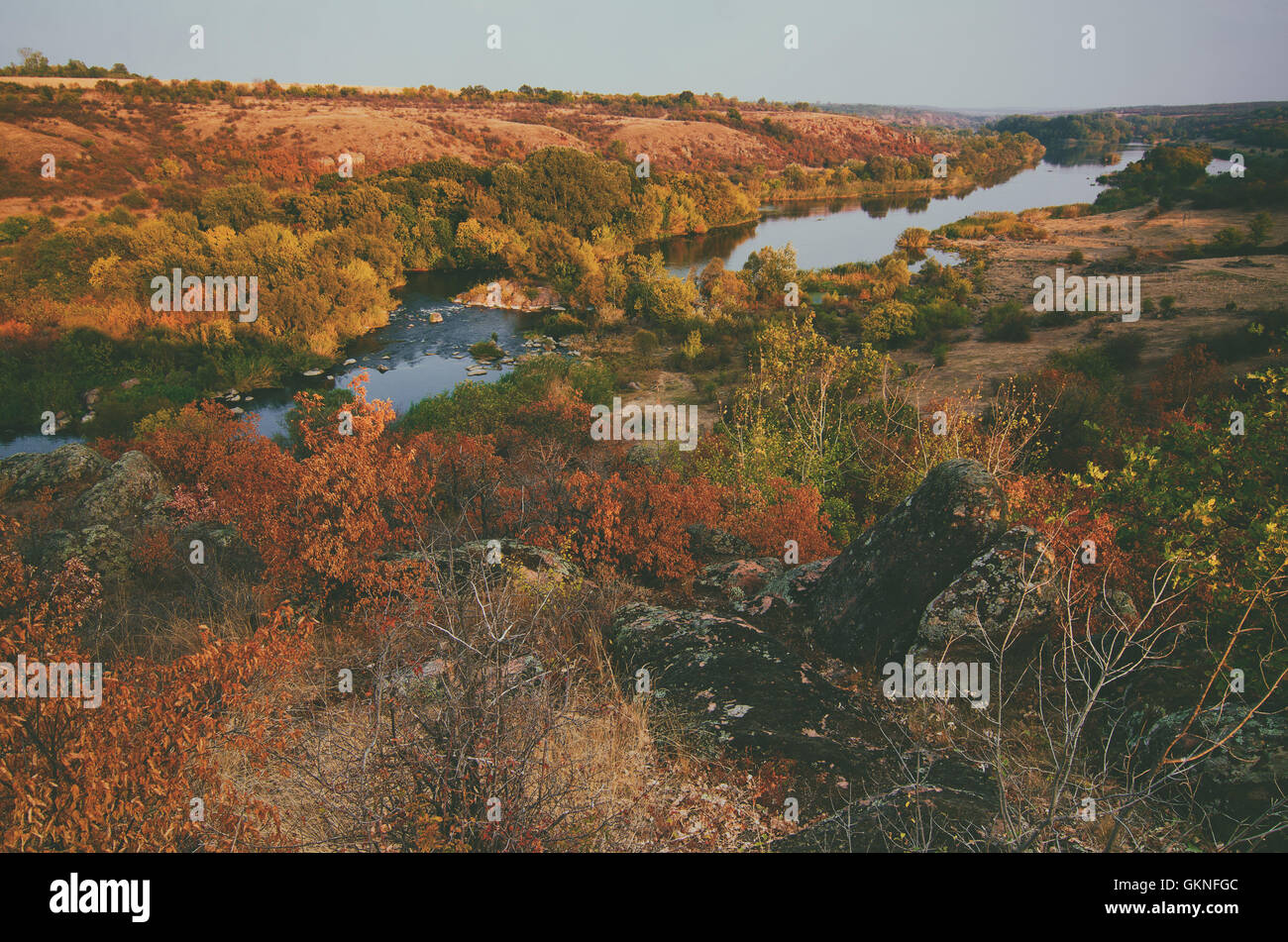 Rural autumn landscape Stock Photo - Alamy