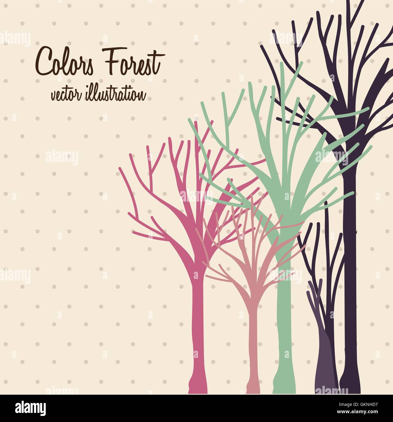 Old cedar tree Stock Vector Images - Alamy