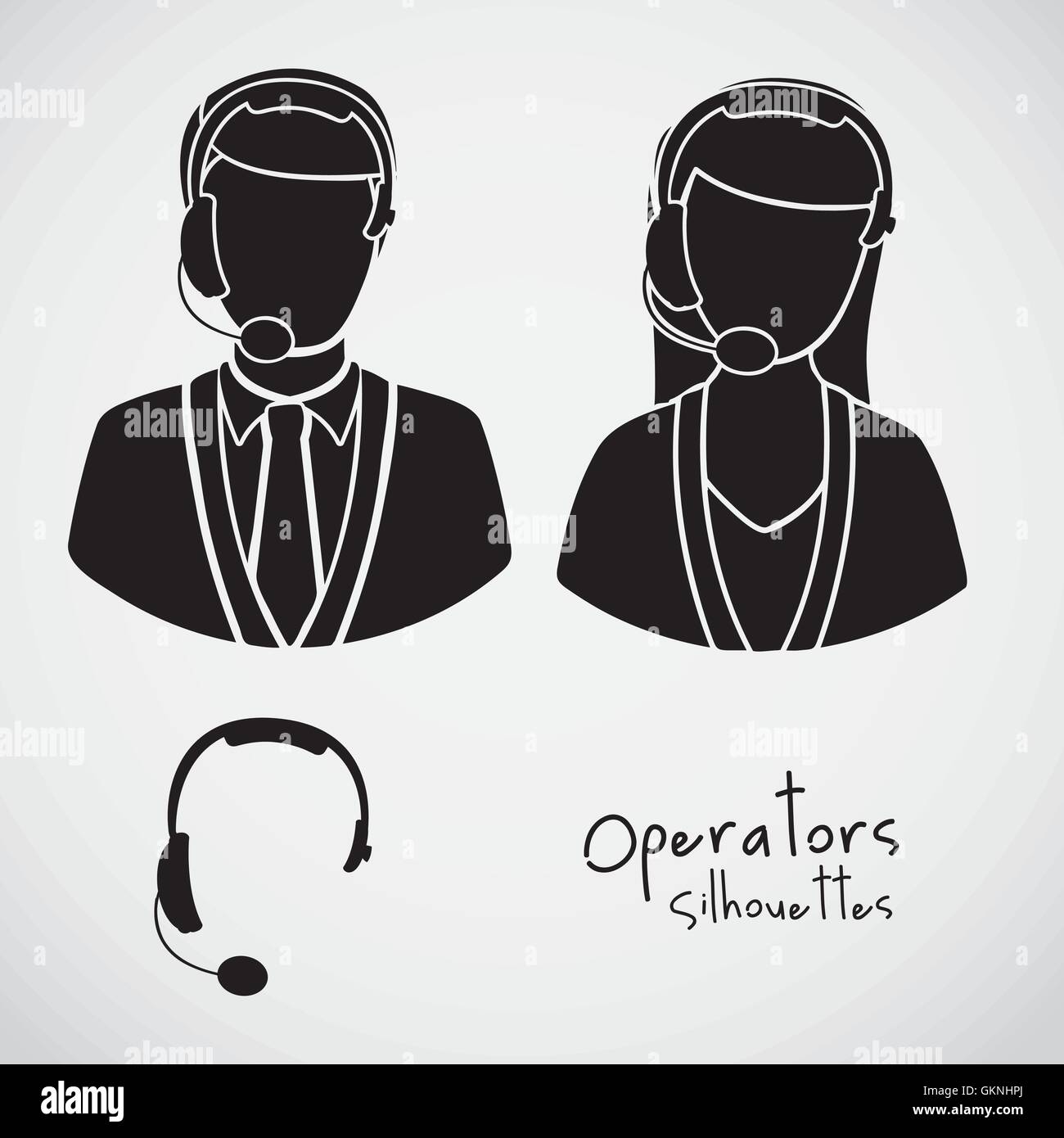 Telephone operators Stock Vector Images - Alamy