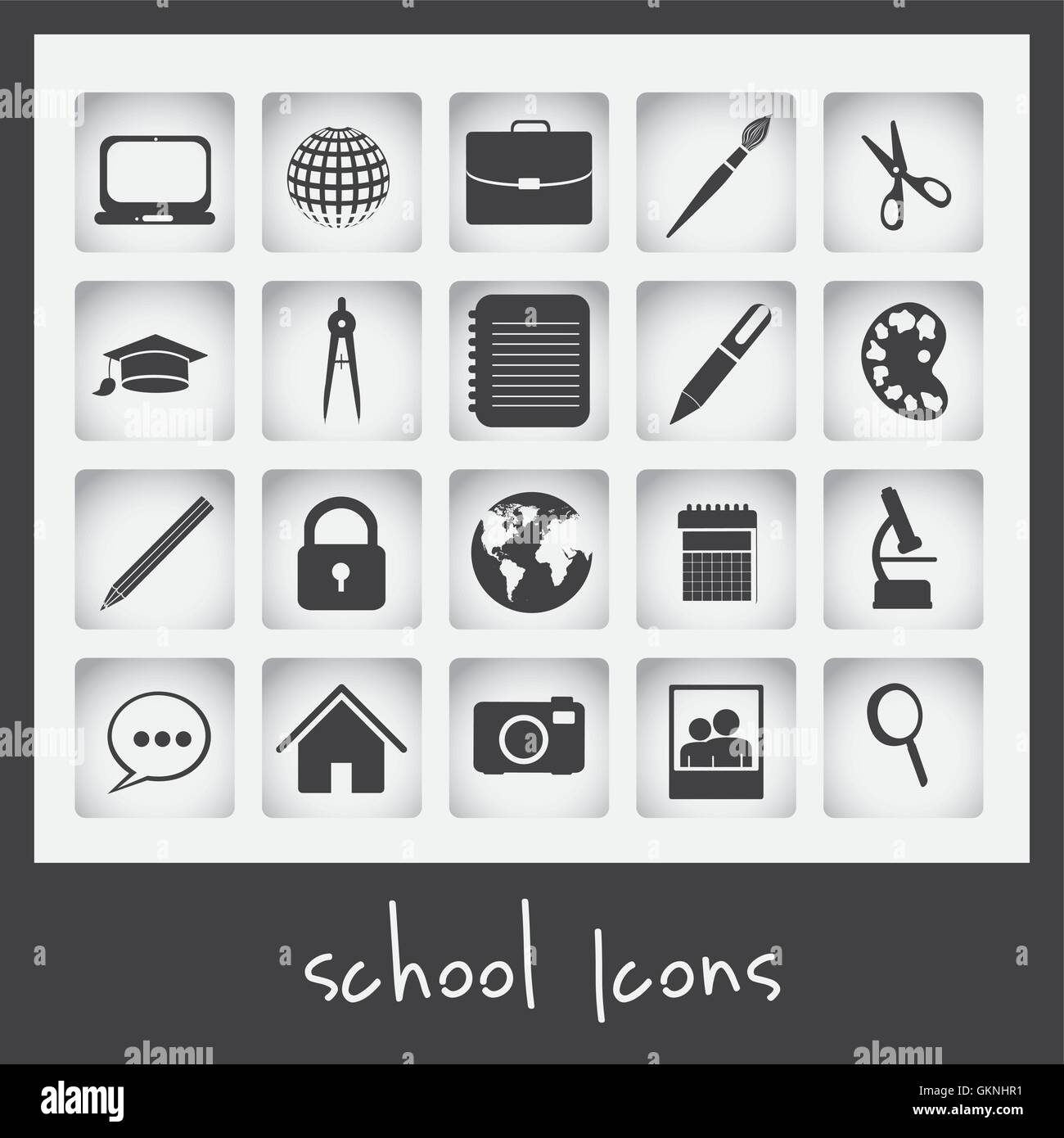 Balloon school photo Stock Vector Images - Alamy