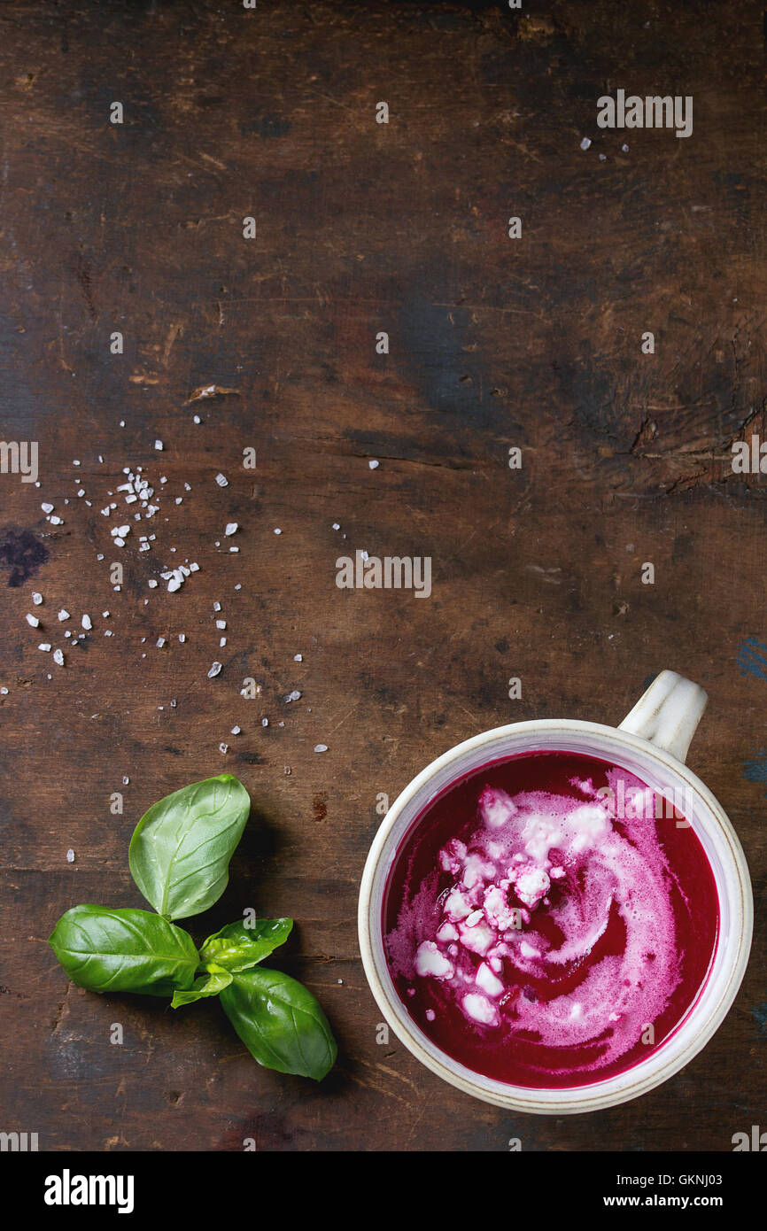 Beetroot soup puree hi-res stock photography and images - Alamy