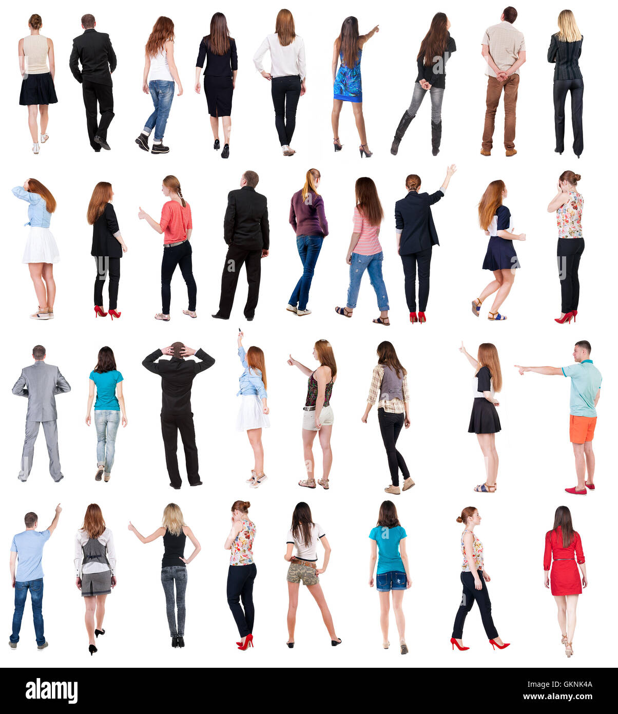 collection back view of people Stock Photo - Alamy
