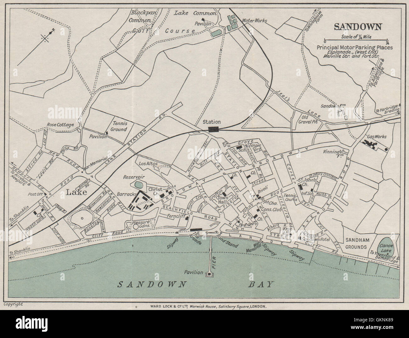 Map Of Sandown High Resolution Stock Photography and Images - Alamy