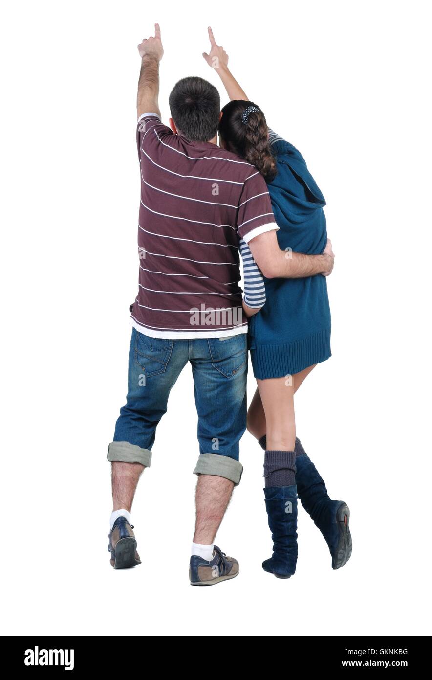 Backside couple men women Cut Out Stock Images & Pictures - Alamy