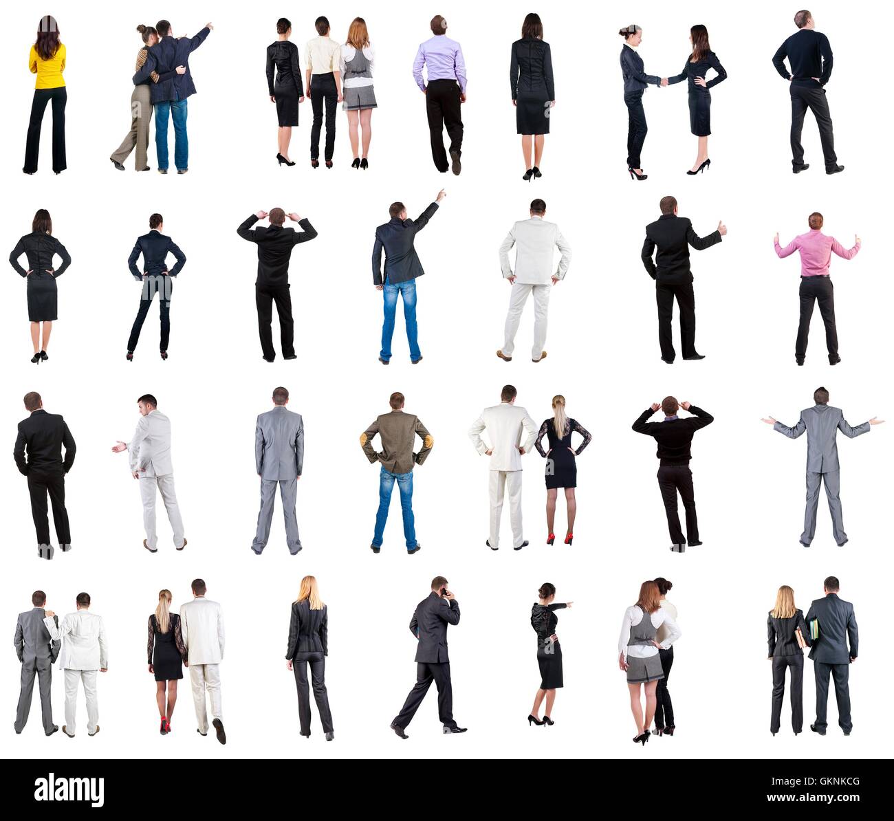 collection Back view of business people Stock Photo - Alamy