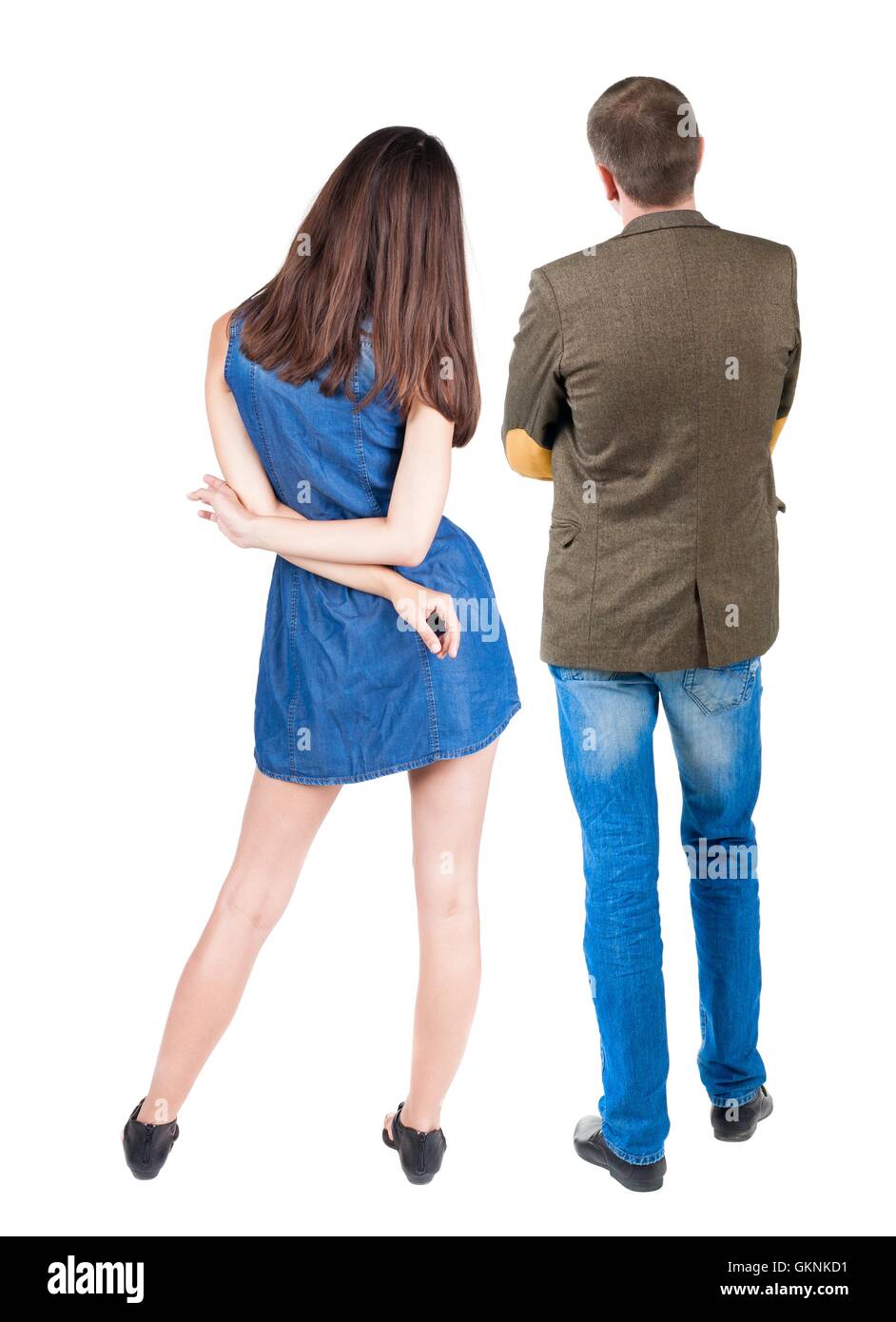 Back view of young couple Stock Photo - Alamy