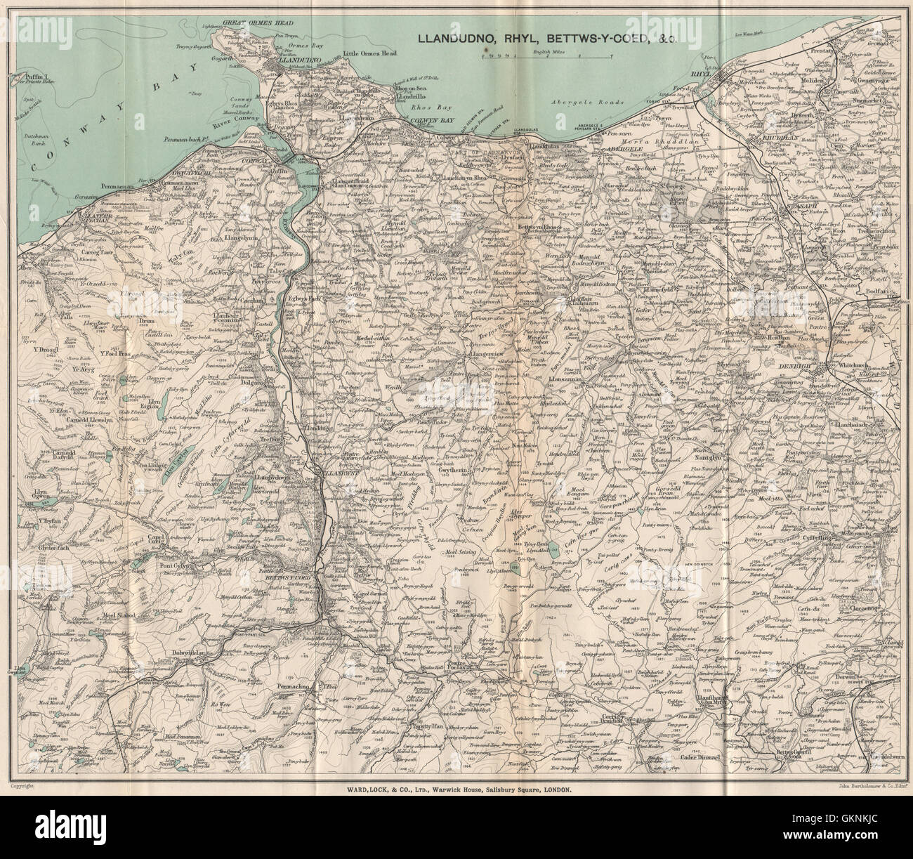 Rhyl map hi-res stock photography and images - Alamy