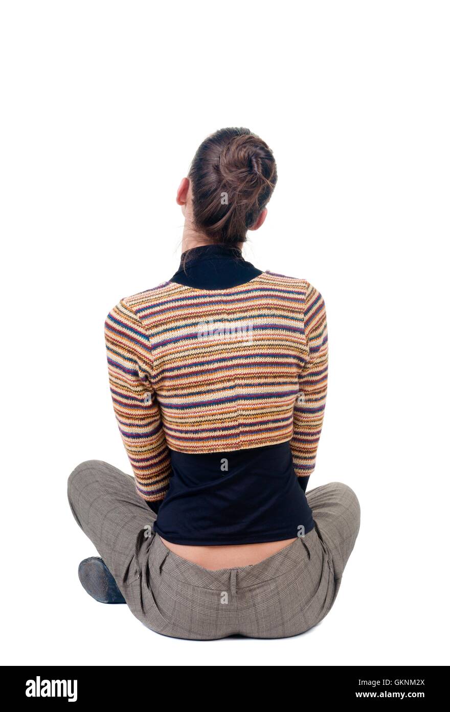 Woman looks back Cut Out Stock Images & Pictures - Alamy