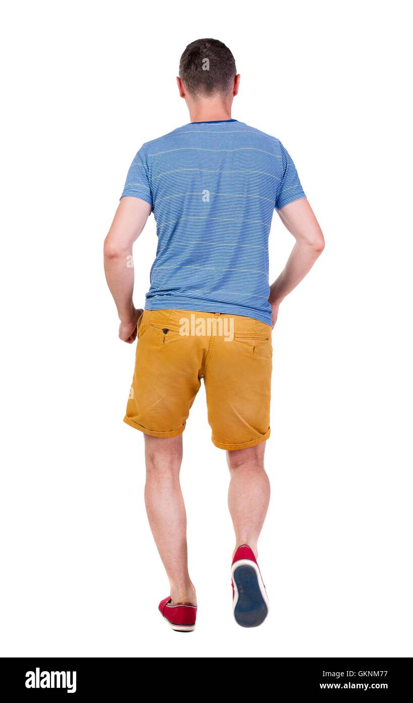Man running back view jeans hi-res stock photography and images - Alamy