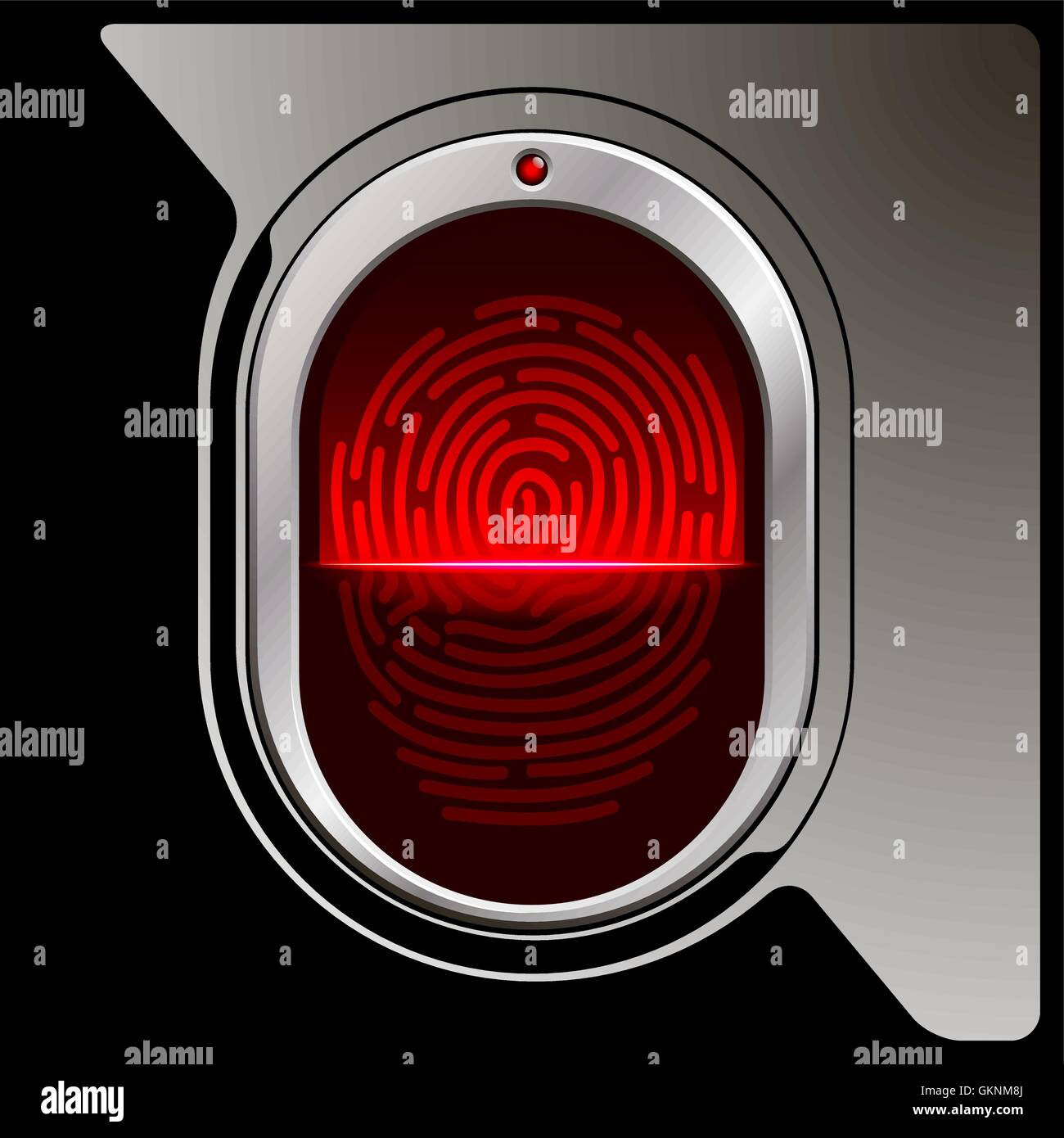 Finger print scanner personal Stock Vector Images - Alamy