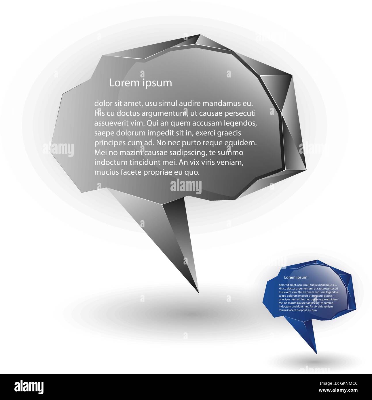 Abstract speech balloons or talk bubbles Stock Vector Image & Art - Alamy