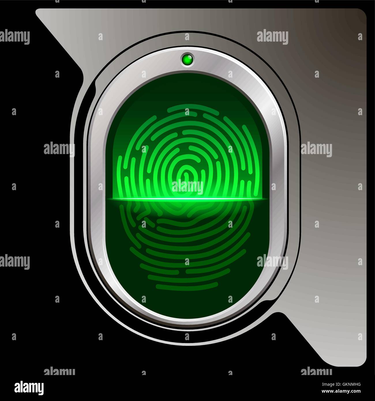 Fingerprint reading Stock Vector Images - Alamy