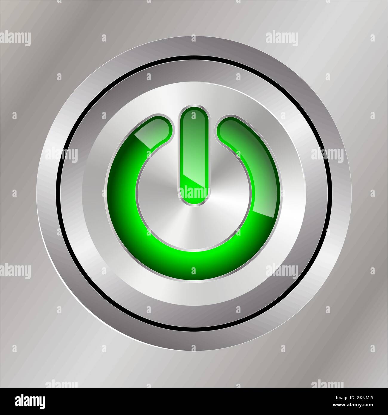 metal power button Stock Vector Image & Art - Alamy